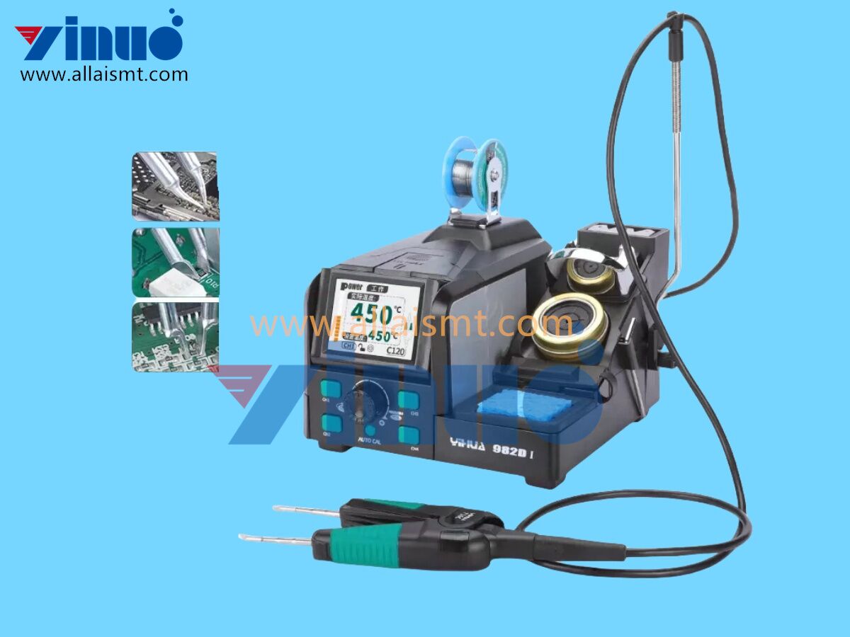 Precision tweezers soldering station, 90W high-power double-ended ...